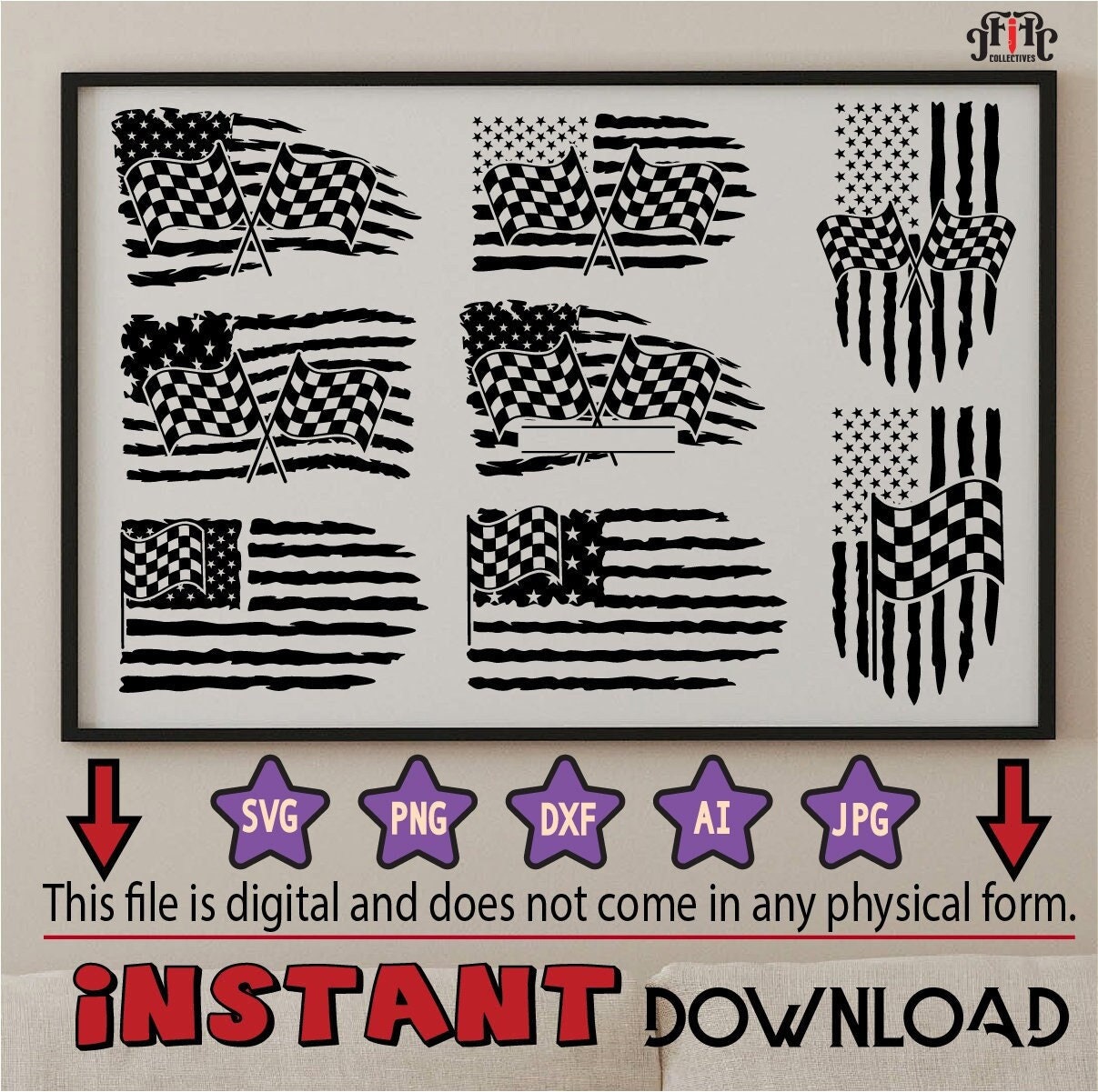 Checkered Flag Svg, Racing Usa Flag, Racelife Svg, Racing Svg, US ...