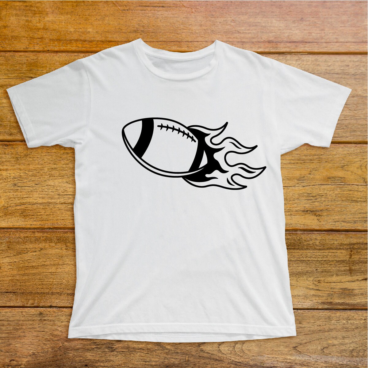 Flaming Football SVG, Football SVG, Football Clipart, Football Files ...