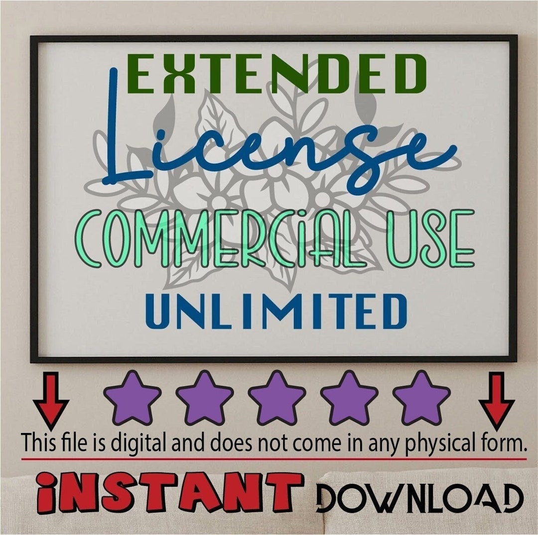 Extended License Commercial Use - Unlimited Usage, One Time Payment for ...