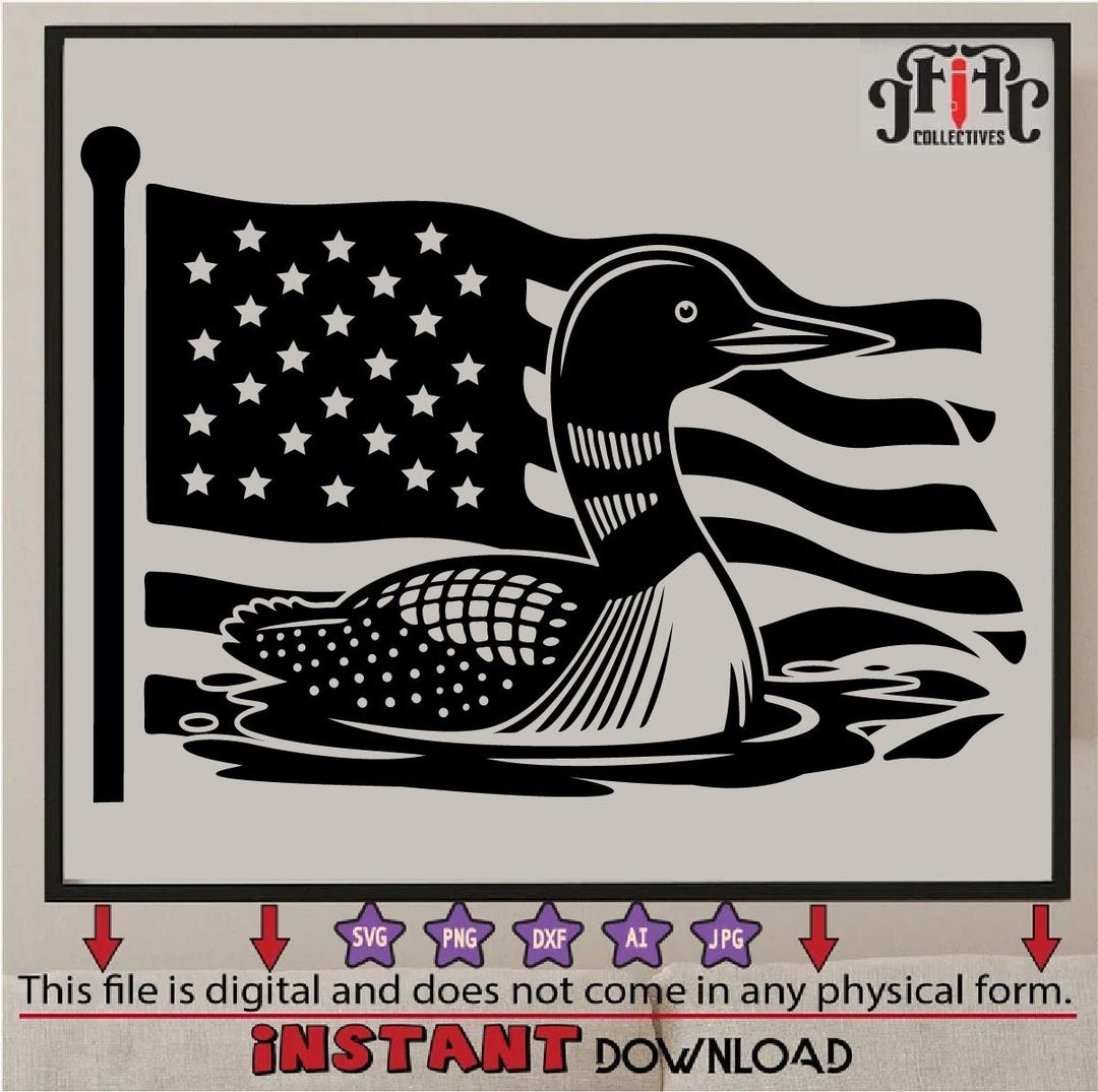 American Loon Bird in Swamp SVG: Perfect for Nature Enthusiasts ...