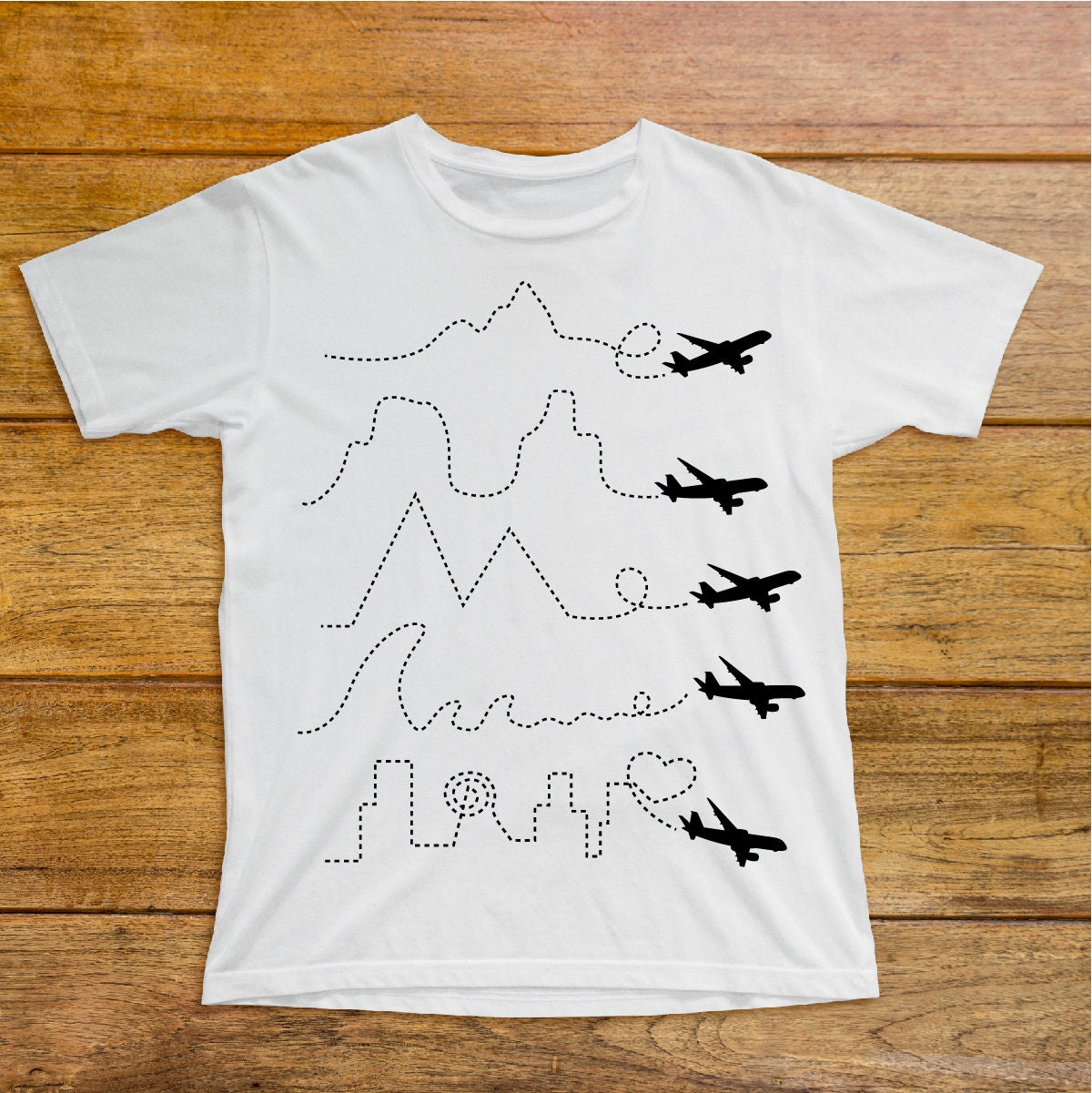 Airplane Path Bundle SVG PNG Files for Cutting Machines, Digital ...