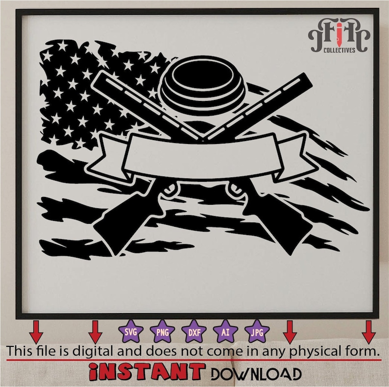 Trap Shooting Svg, Pull Svg, Trapshooting American Flag, Clay SVG ...