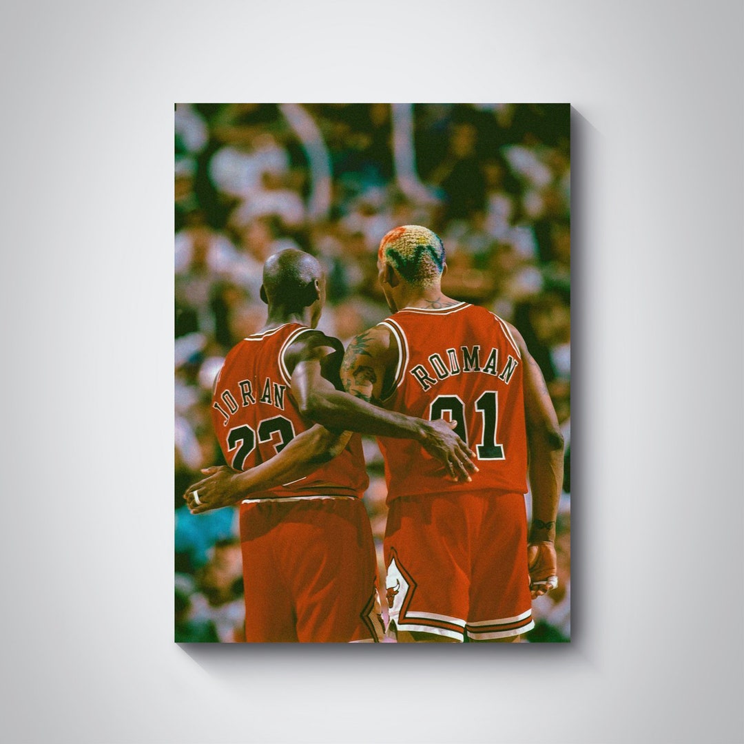 Michael Jordan Dennis Rodman Poster Jordan Rodman Print - Etsy Australia