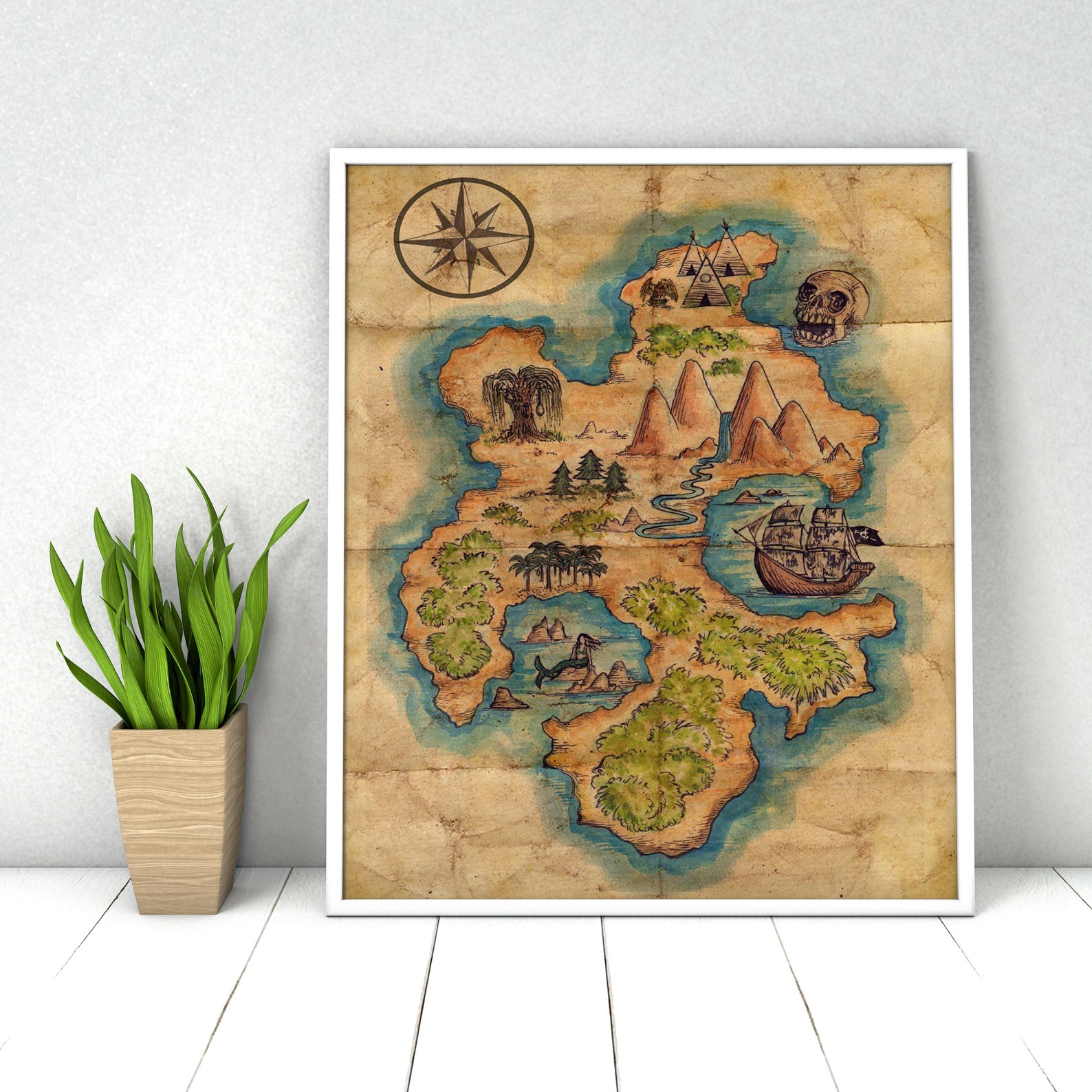 Movie Map Canvas/vintage Poster Art/movie Canvas Art/famous - Etsy