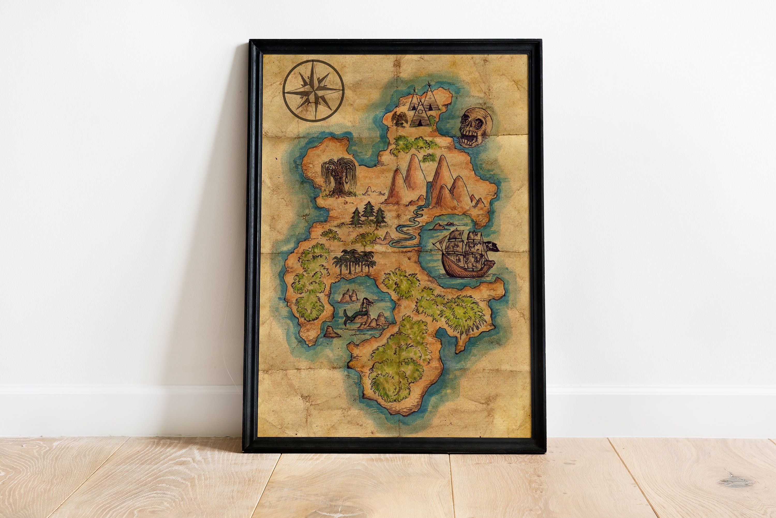 Movie Map Canvas/vintage Poster Art/movie Canvas Art/famous - Etsy