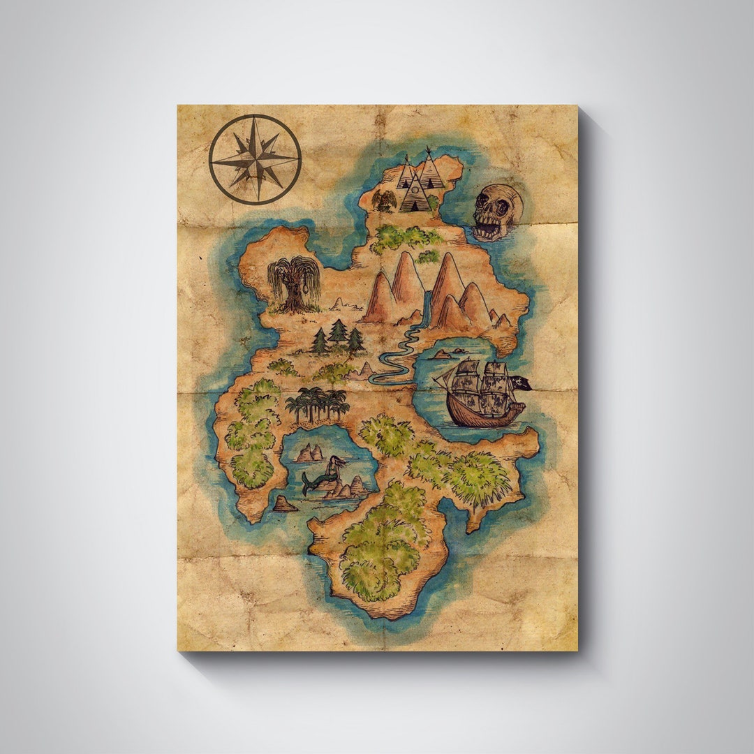 Movie Map Canvas/vintage Poster Art/movie Canvas Art/famous - Etsy