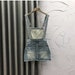 Distressed Denim Overall Mini Skirt Edgy and Versatile Fashion Piece - Etsy