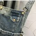 Distressed Denim Overall Mini Skirt Edgy and Versatile Fashion Piece - Etsy