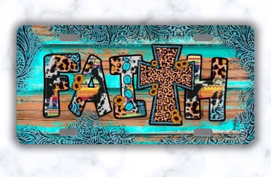 Faith License Plate - Etsy