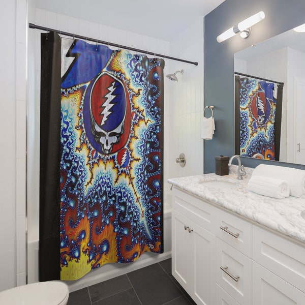 Grateful Dead Bathroom Curtains Etsy