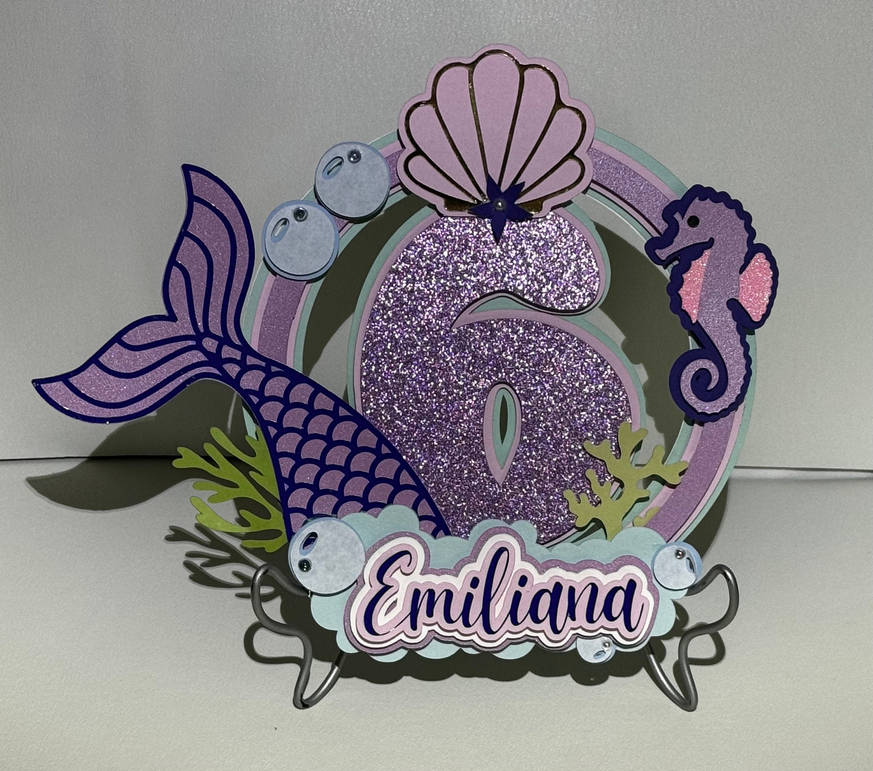 Mermaid Theme Cake Topper, Under the Sea Cake Topper, Mermaid, Under ...
