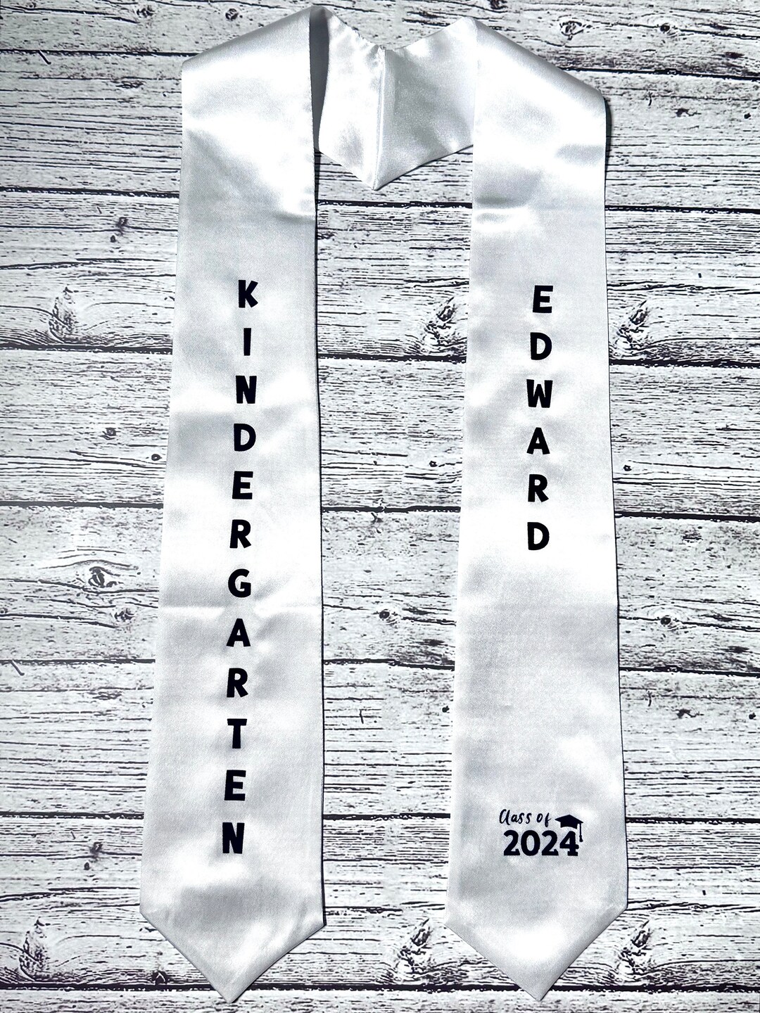 Personalized Graduation Stole: Custom Preschool, Kindergarten Keepsake ...