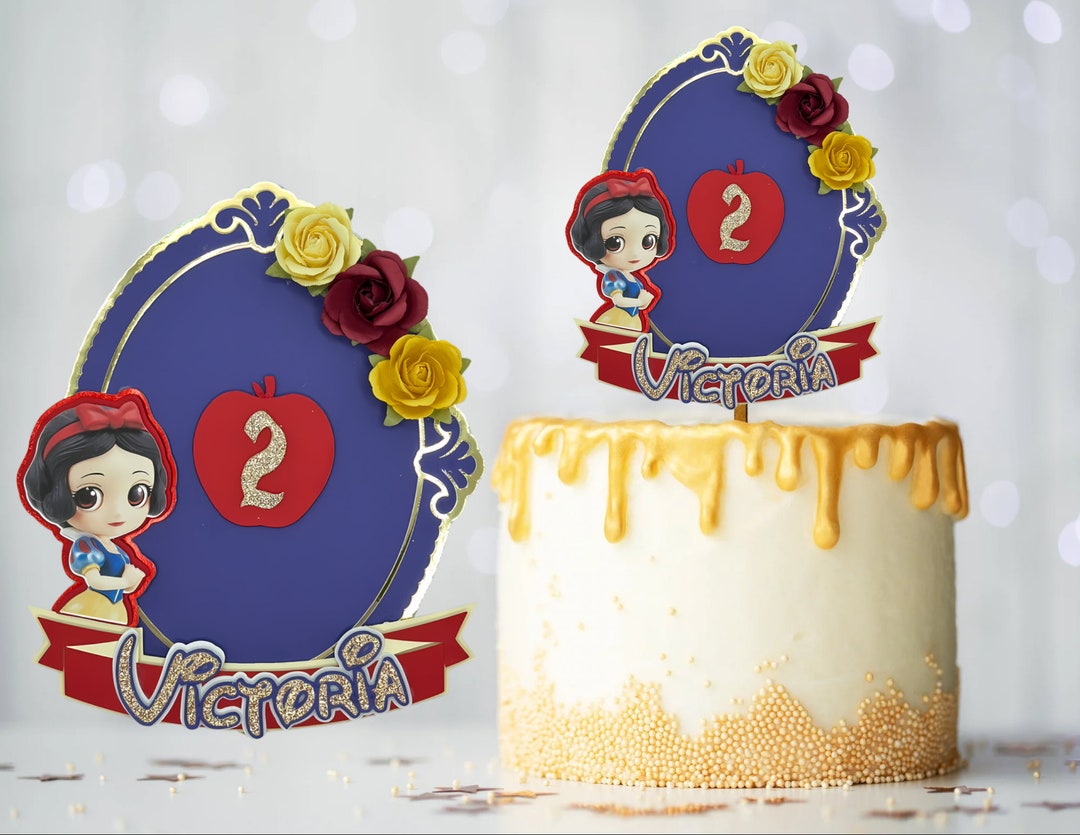 Snow White Birthday Cake Topper: Princess Party Decor - Etsy
