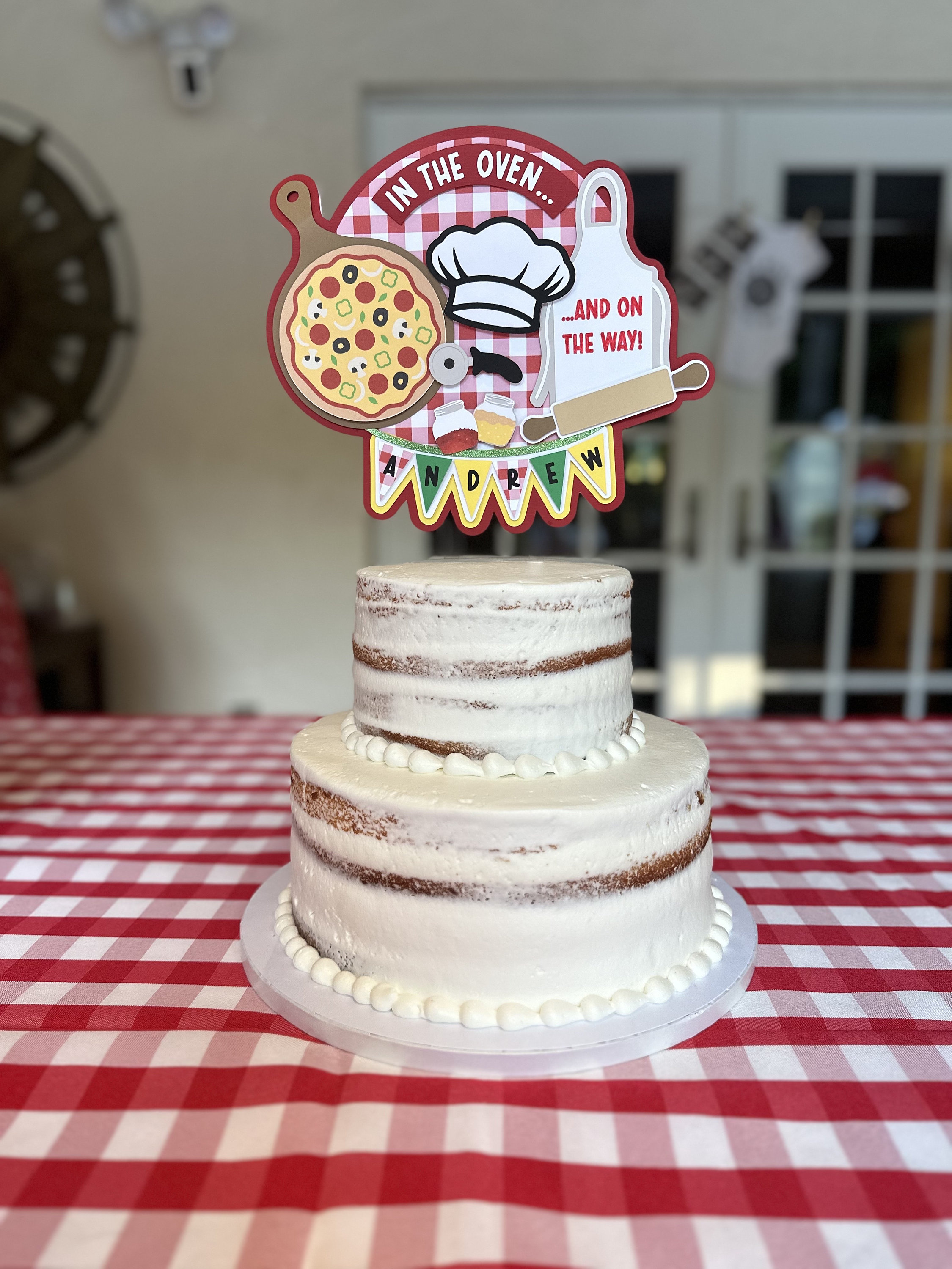 Pizza Party Cake Topper: Personalized Birthday, Baby Shower - Etsy