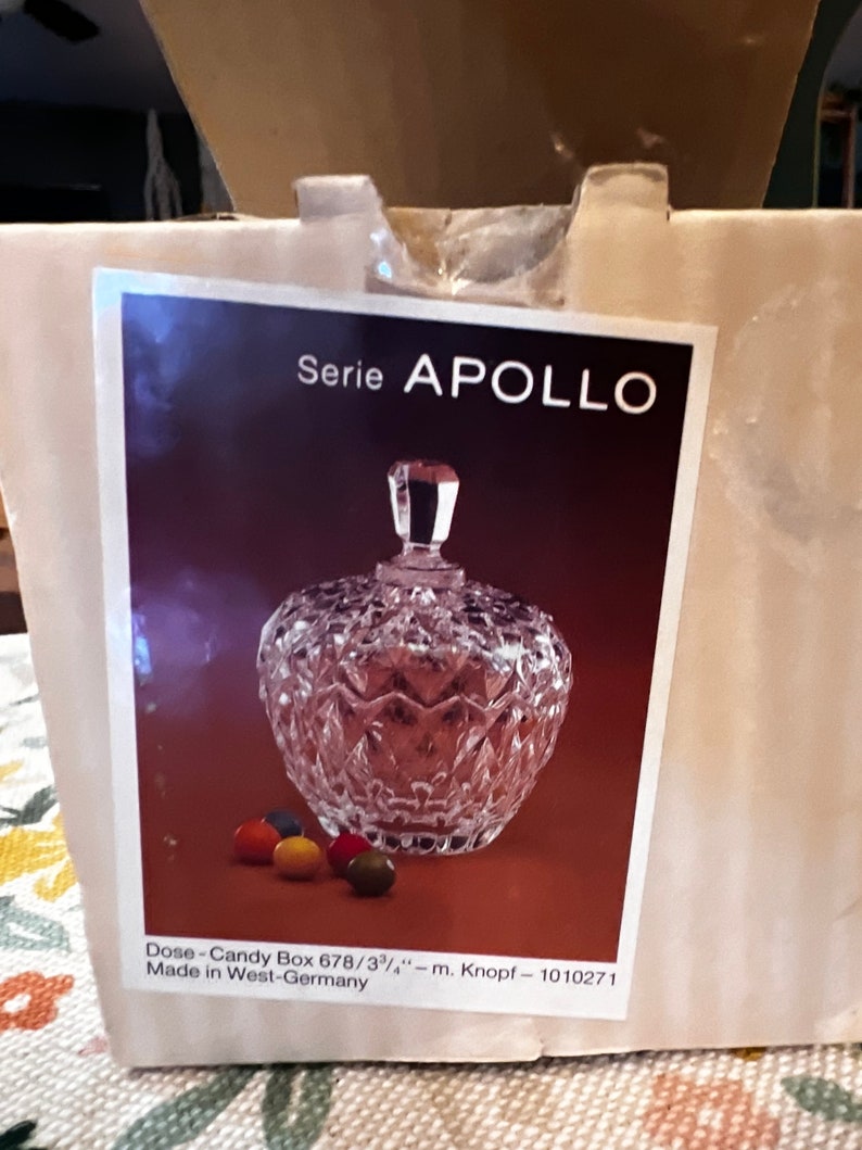 BEYER Bleikristall Crystal Candy Dish Made in West Germany Vintage in ...