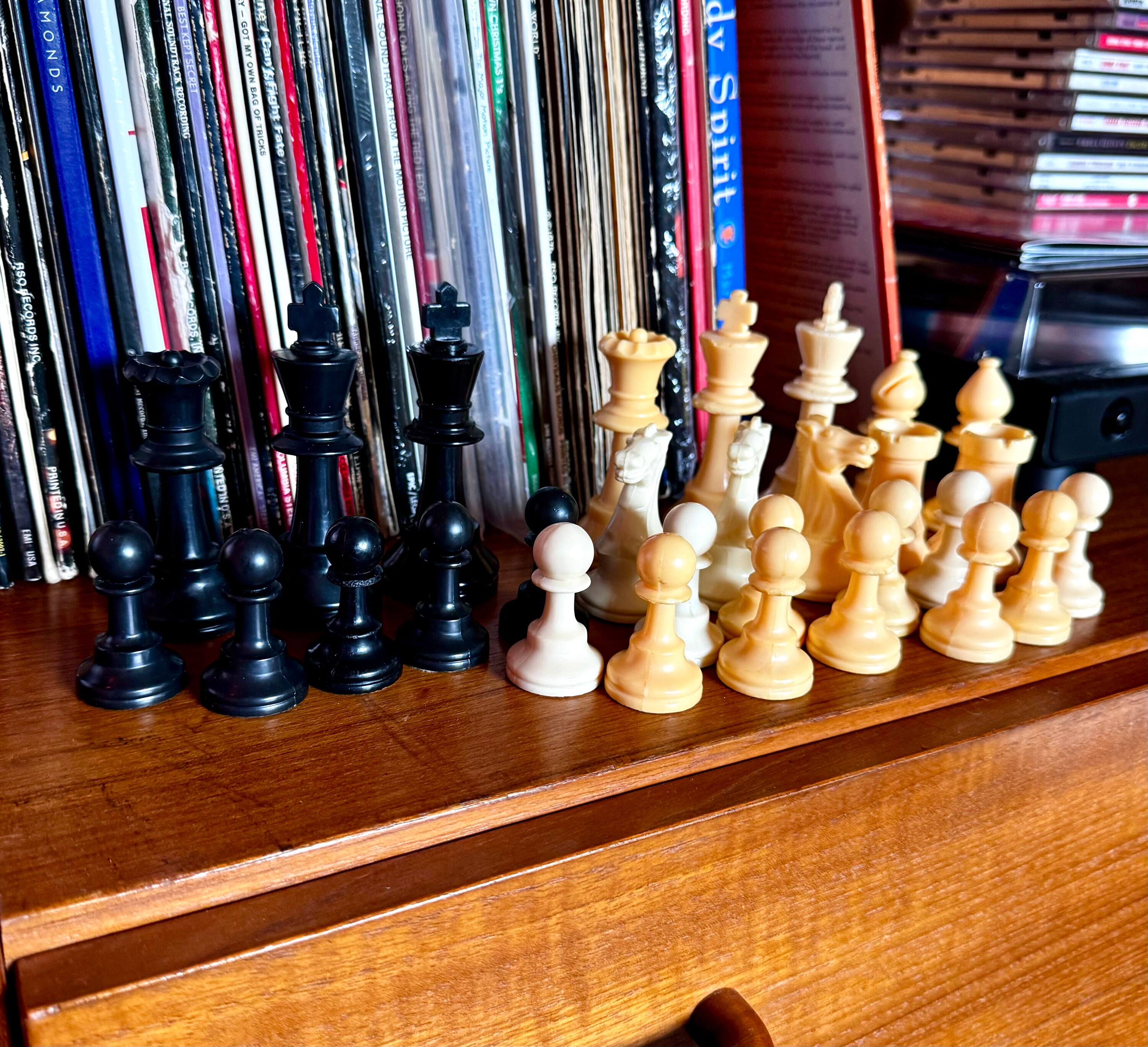 Vintage 1970 Chess Game, Antique Chess Replacement Pieces, Vintage ...