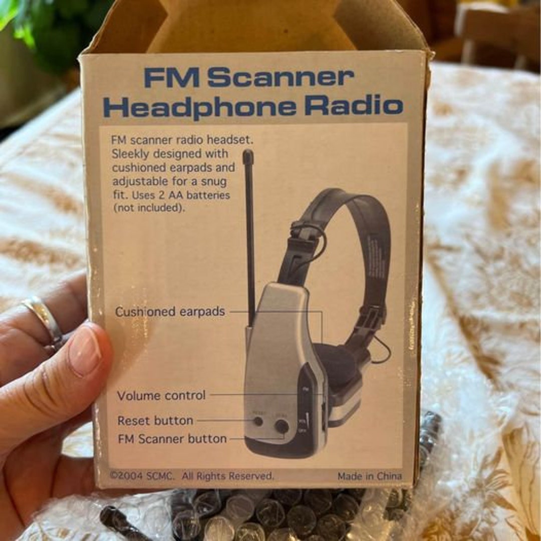Vintage FM Scanner Headphone Radio - Etsy