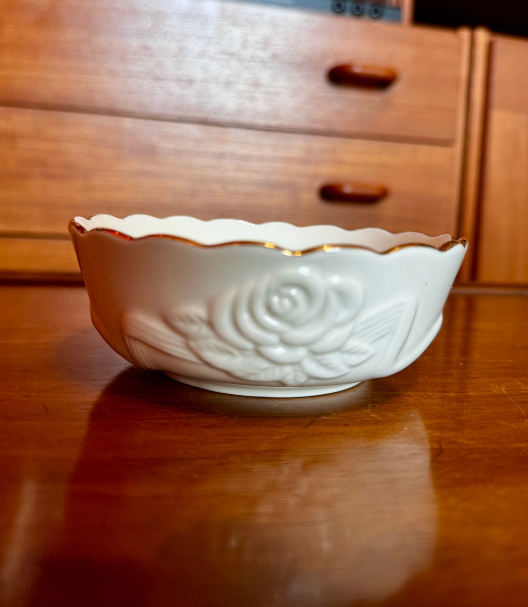 Lenox Collection the Lenox Rose Blossom Bowl - Small Lenox Porcelain ...