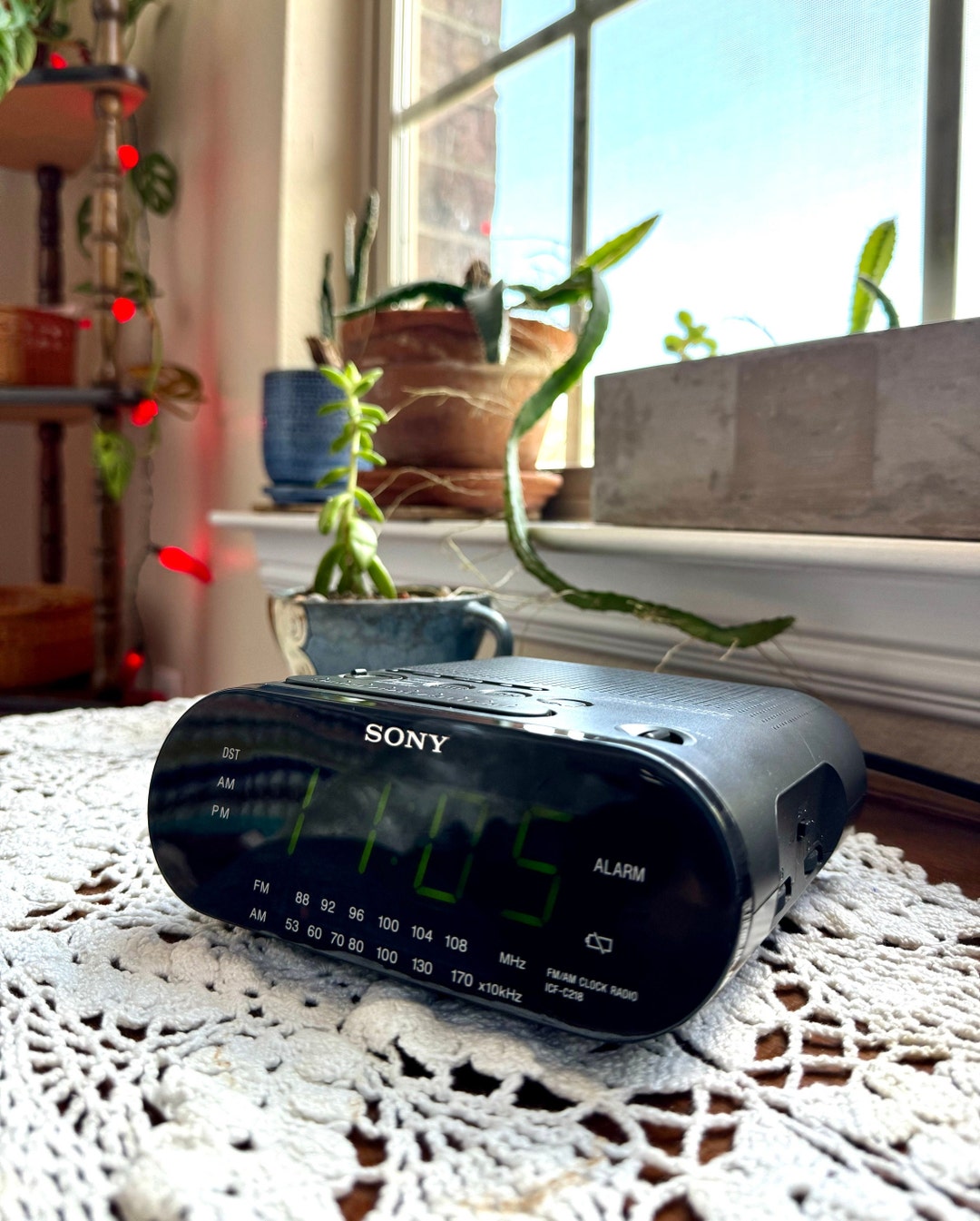 Sony Dream Machine Alarm Clock Radio, Auto Time Set Sony Dream Machine, Vintage Sony Model ICF ...