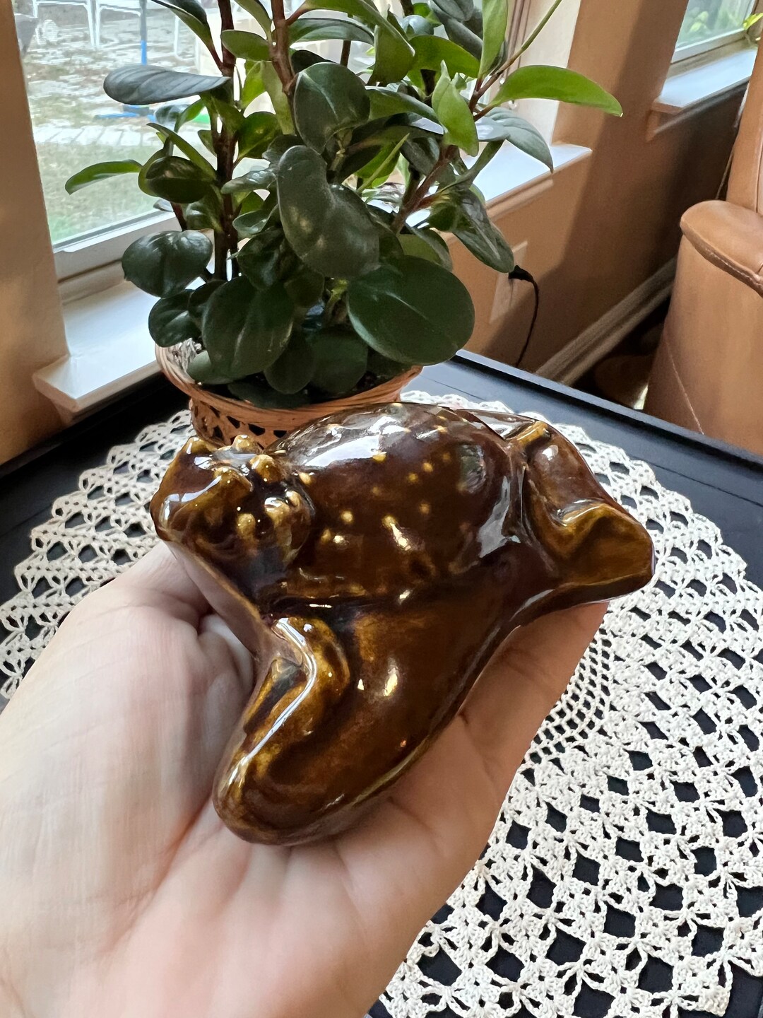 Vintage OLD RIP Figure Souvenir Eastland Texas Horned Toad Frog Knick ...