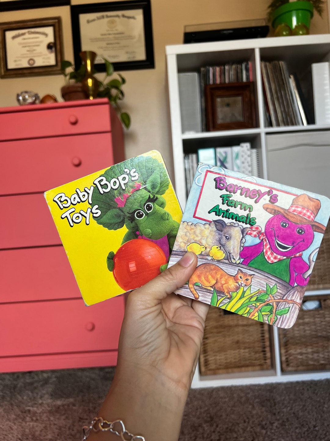Vintage Barney Farm Animals and Baby Bops Toys Board Books 1993 - Etsy UK