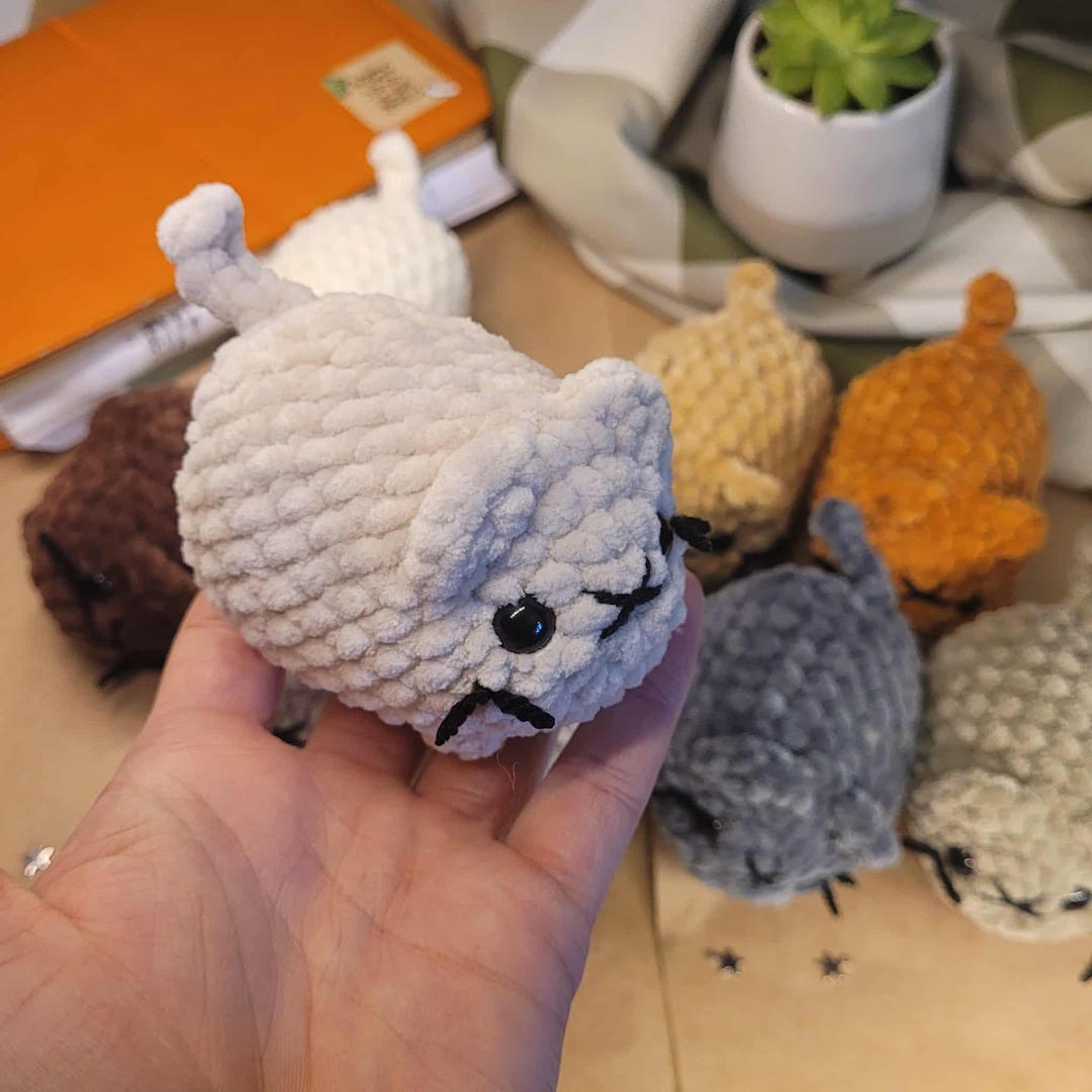 Crochet Cat Plush | Whimsical Handmade Comfort Animal Amigurumi Soft ...
