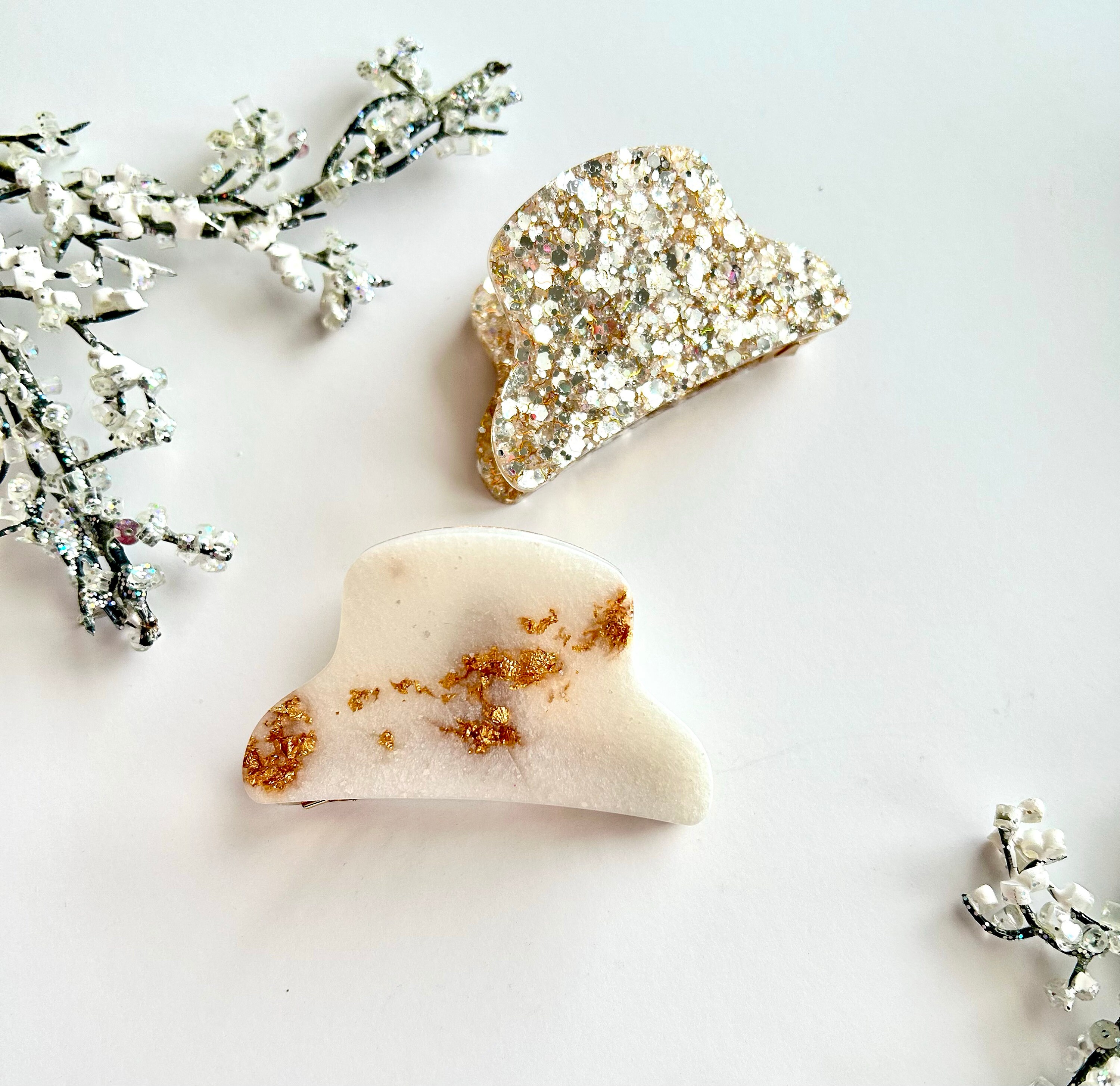 Neutral Claw Clips, High Quality Claw Clips, Christmas Gift, Sparkly ...