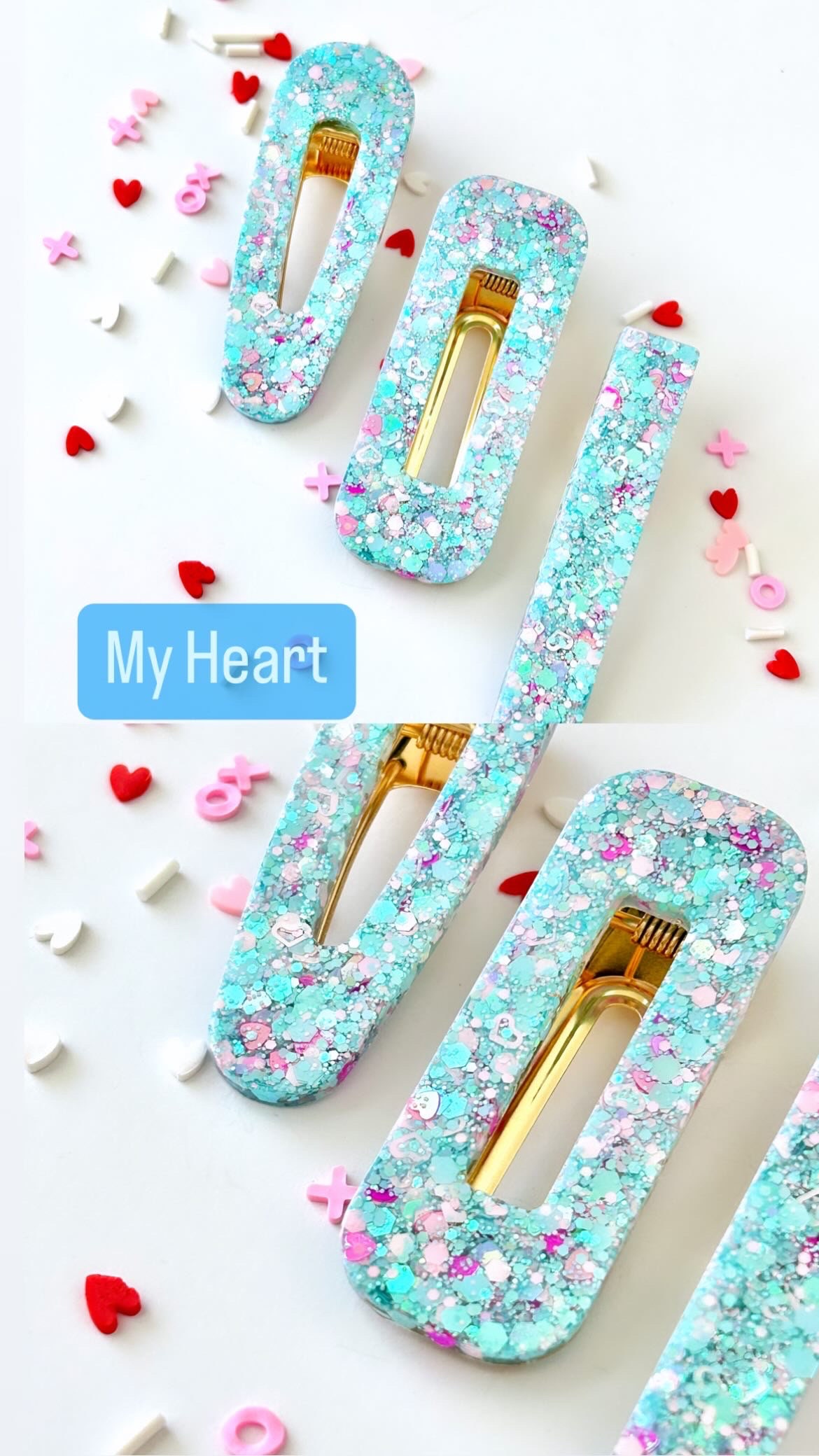 Valentines Day Hair Clips, Valentines Day Hair Accessories, Valentines ...