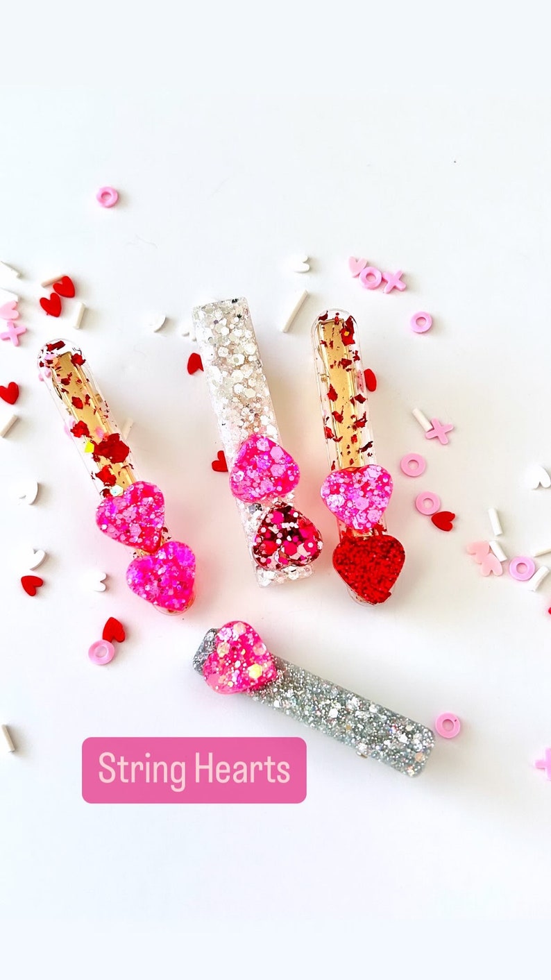 Valentines Day Hair Clips, Valentines Day Hair Accessories, Valentines ...