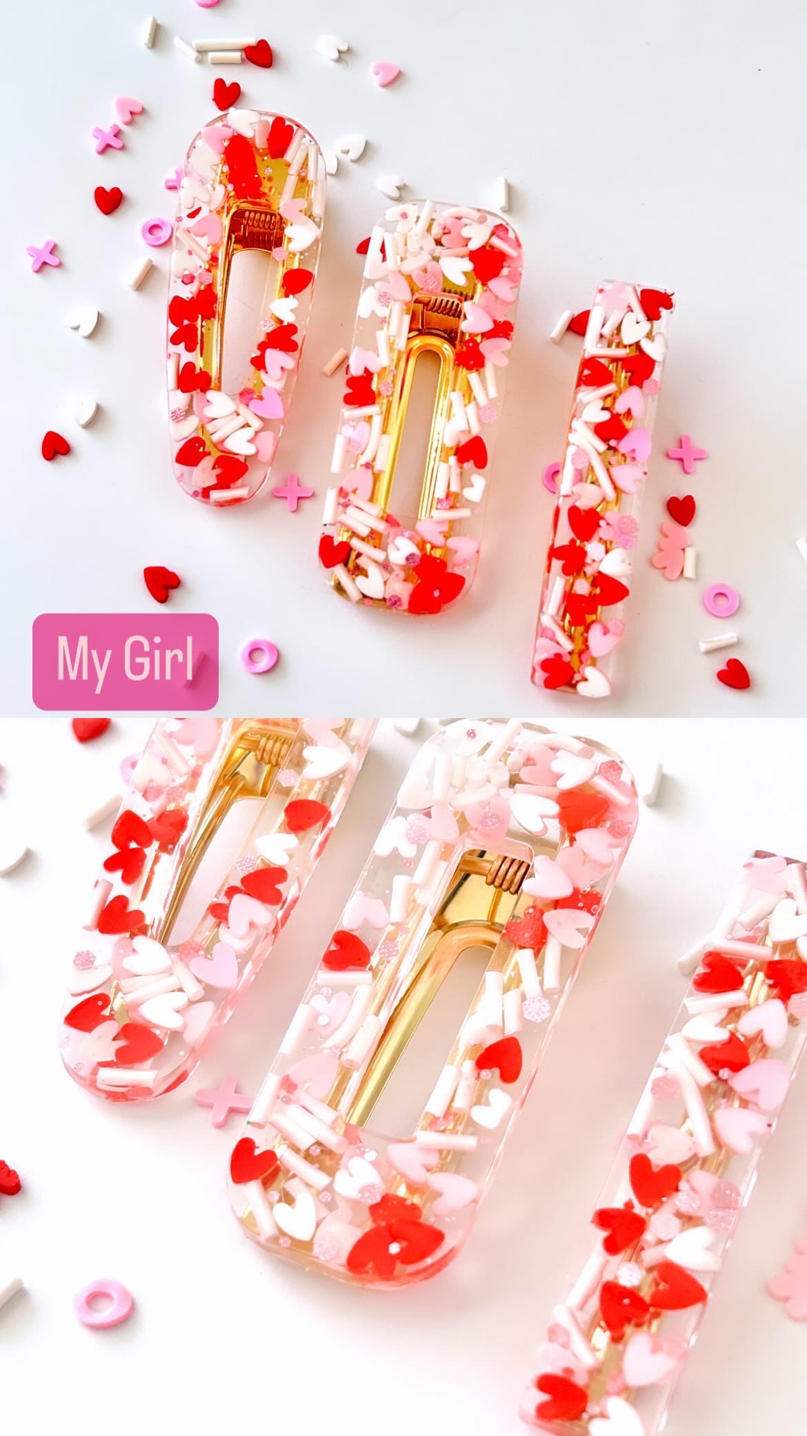 Valentines Day Hair Clips, Valentines Day Hair Accessories, Valentines ...