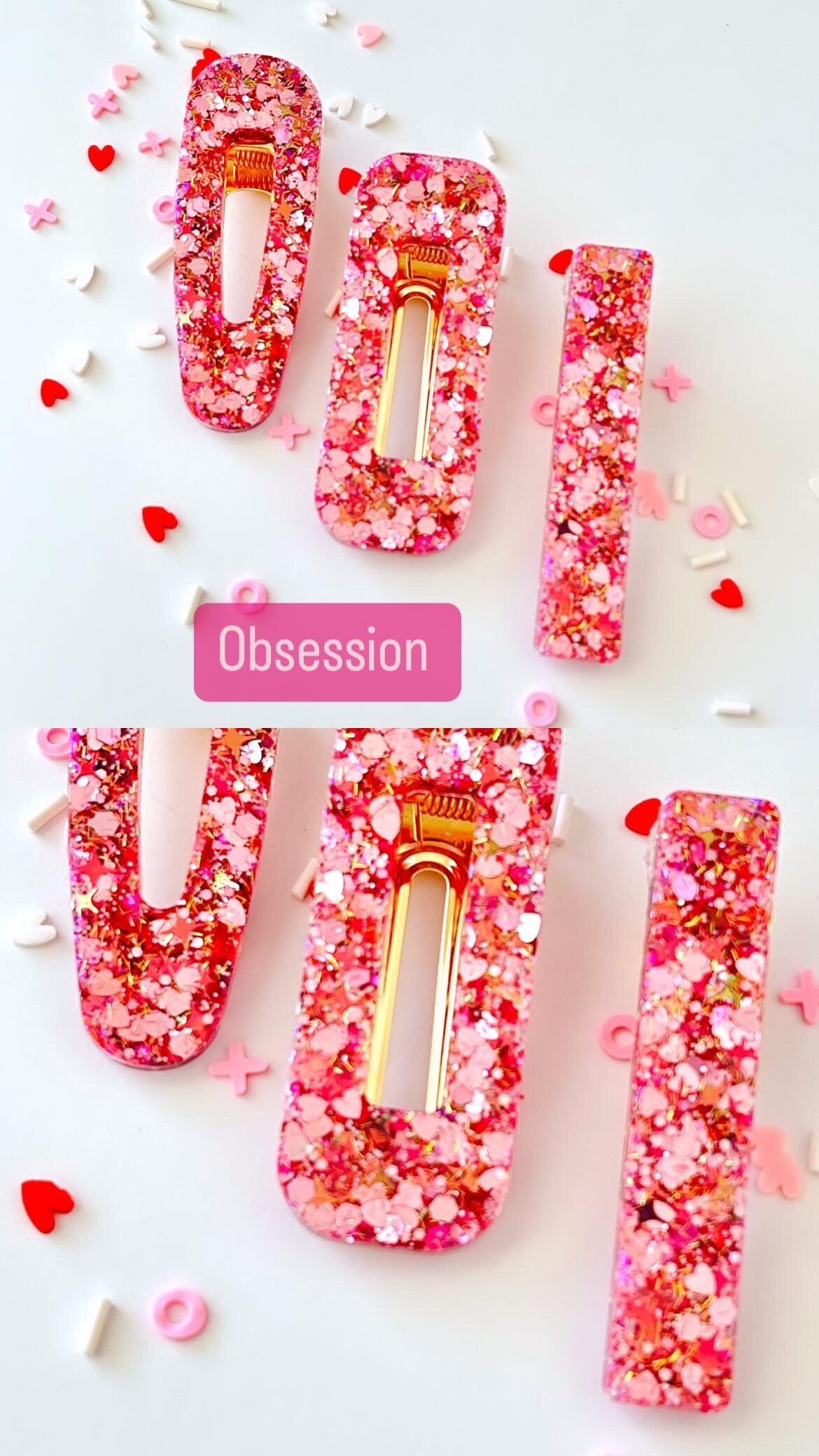 Valentines Day Hair Clips, Valentines Day Hair Accessories, Valentines ...