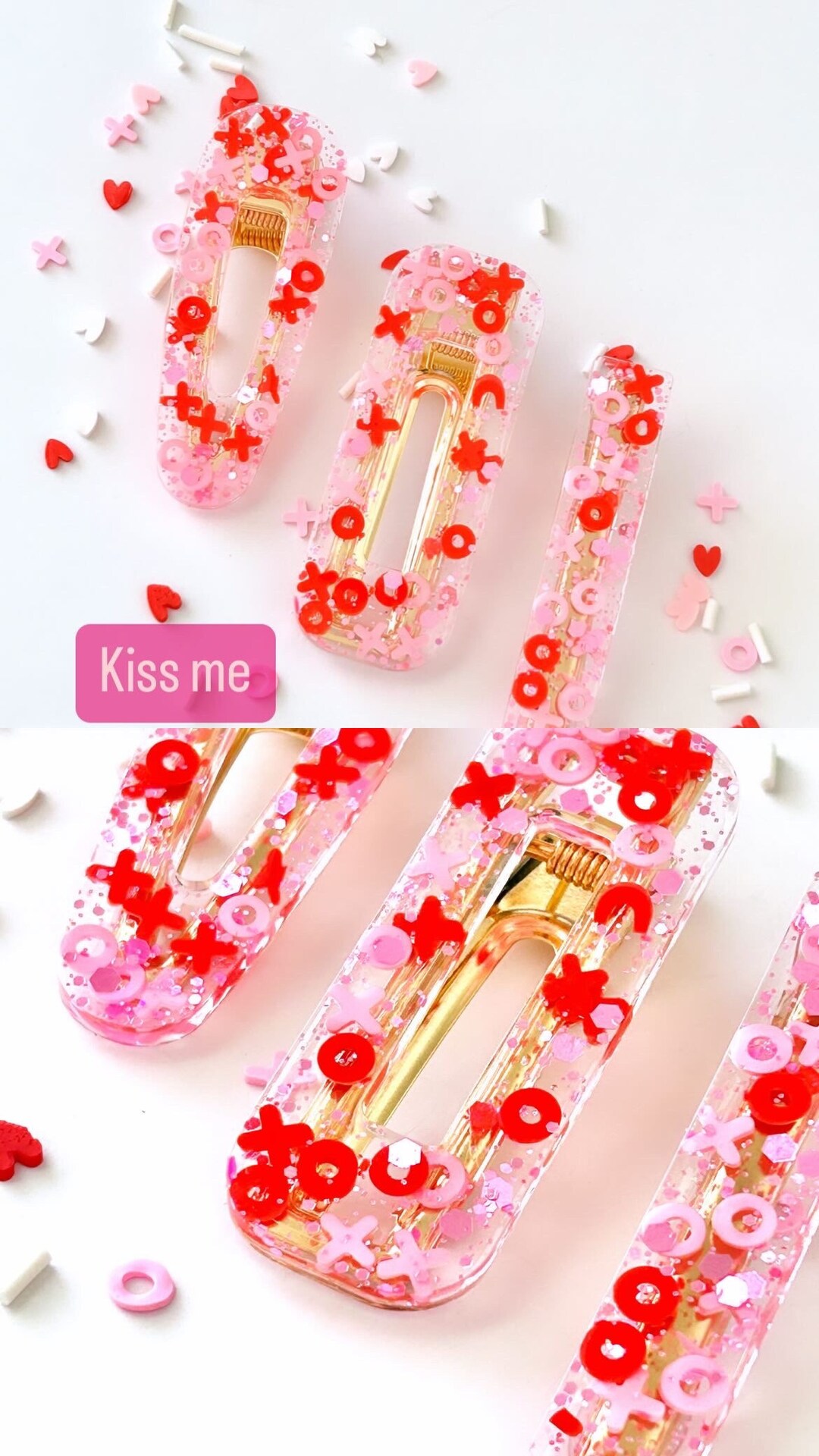 Valentines Day Hair Clips, Valentines Day Hair Accessories, Valentines ...