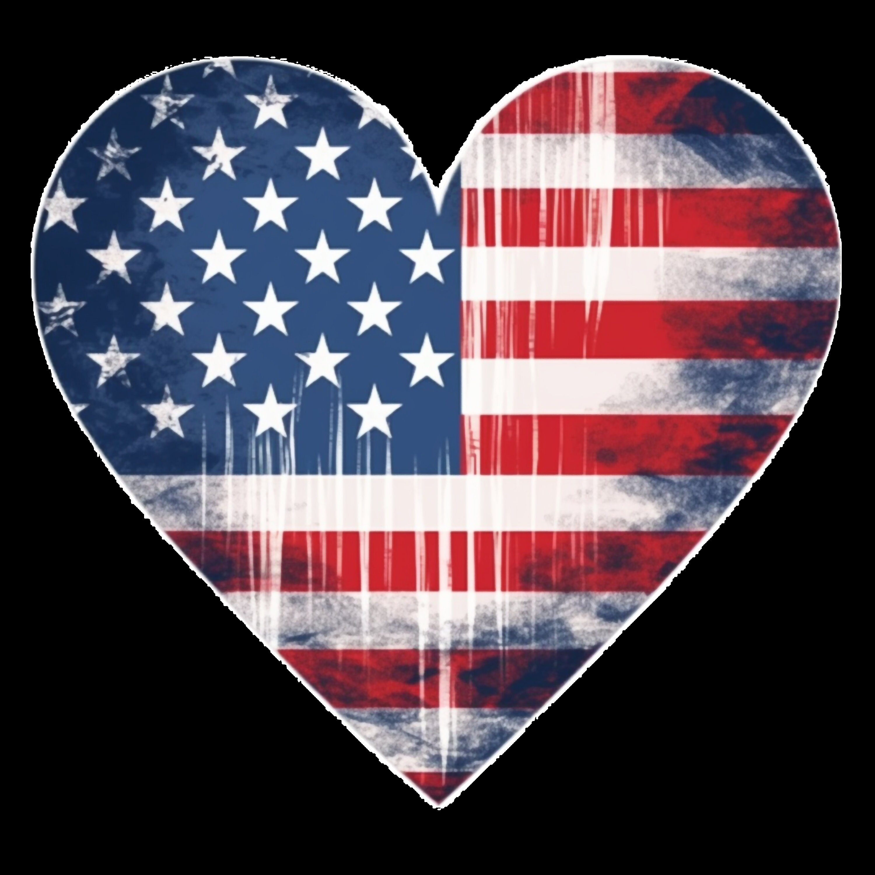 4th of July, USA , Memorial Day Heart, Patriotic Heart, American Flag ...