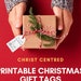 PRINTABLE Christ Centred Christian Christmas Gift Tags. Nativity ...