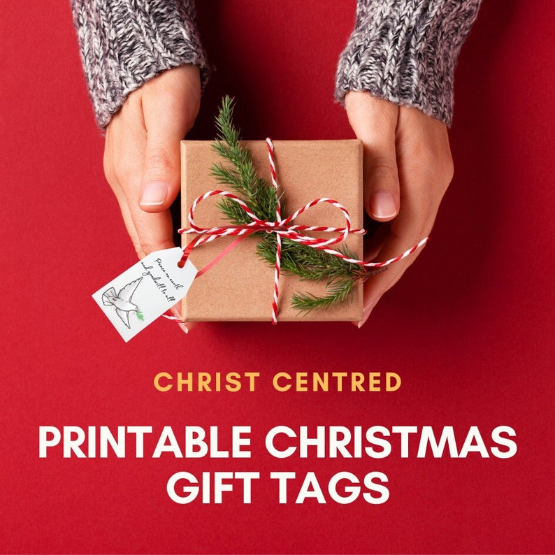 PRINTABLE Christ Centred Christian Christmas Gift Tags. Nativity ...
