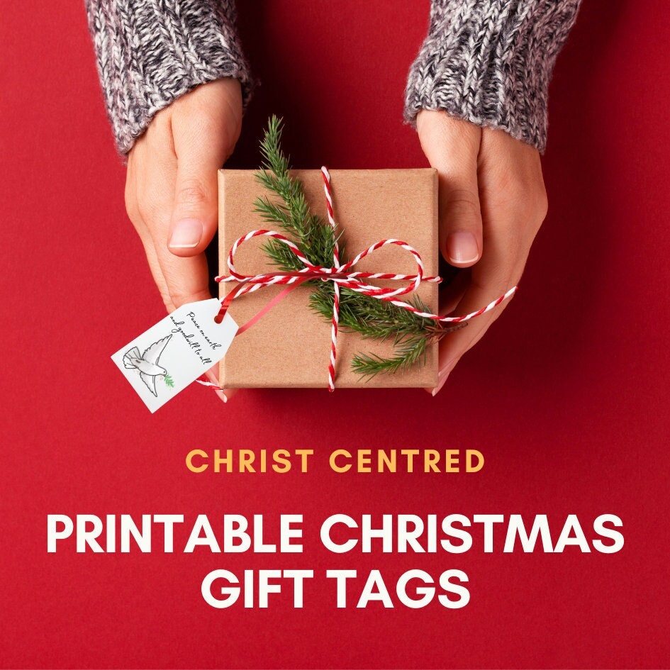 PRINTABLE Christ Centred Christian Christmas Gift Tags. Nativity ...