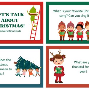 Christmas Conversation Cards- Christian, Evangelism Festive Family ...