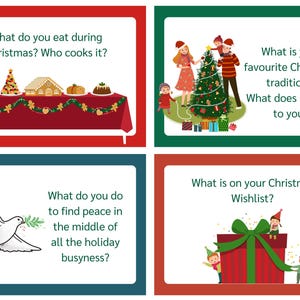 Christmas Conversation Cards- Christian, Evangelism Festive Family ...
