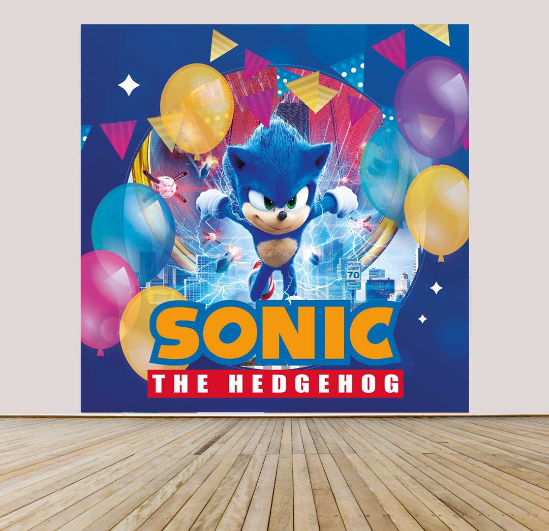Sonic Backdrop - Game Background - Sonic - Digital File - Birthday ...