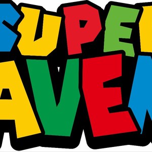 Custom Super Mario Logo With Name, Digital Super Mario Birthday Party ...