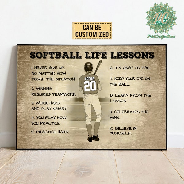 Custom Softball - Etsy