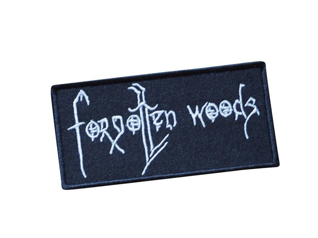 FORGOTTEN WOODS Embroidered Patch, Black Metal, Pagan Metal, Dsbm, Otyg ...