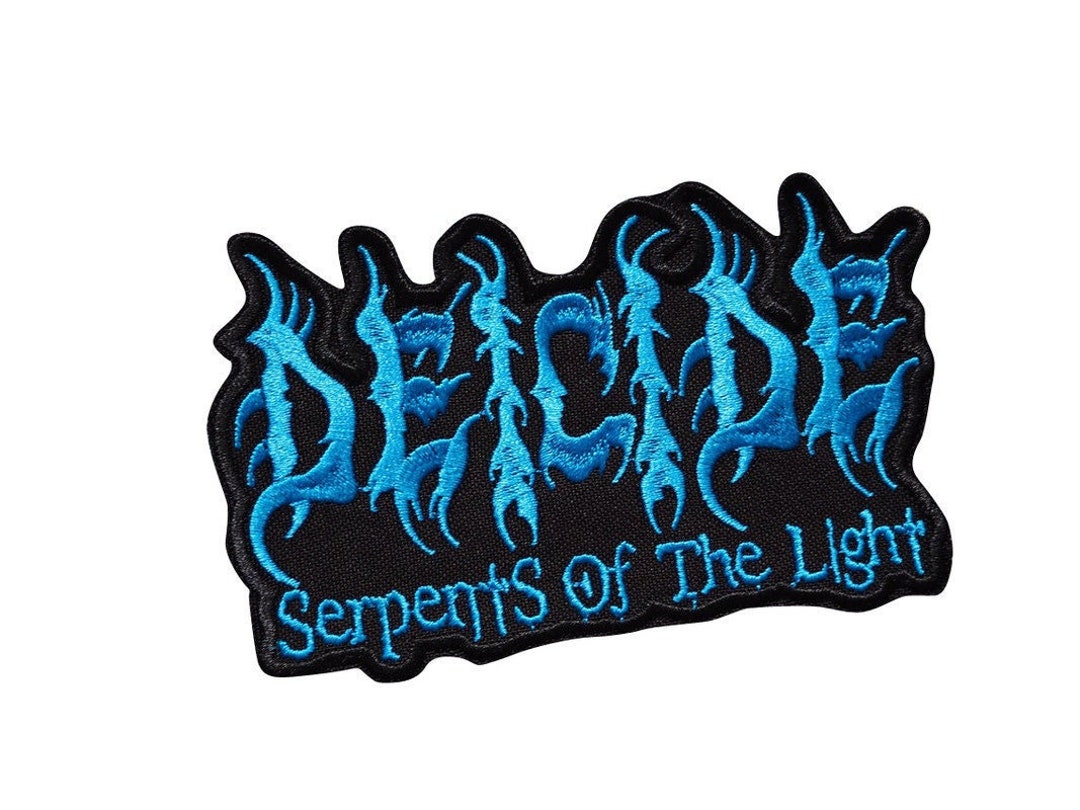 DEICIDE Embroidered Red Logo Patch, Satanic Death Metal, Black Metal ...