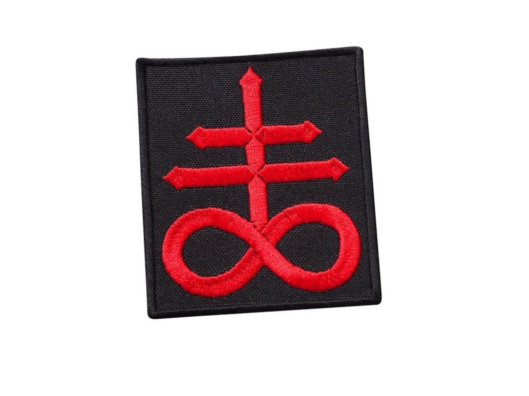Lucifer Symbol Satanic Cross Embroidered Patch Occult Demon - Etsy