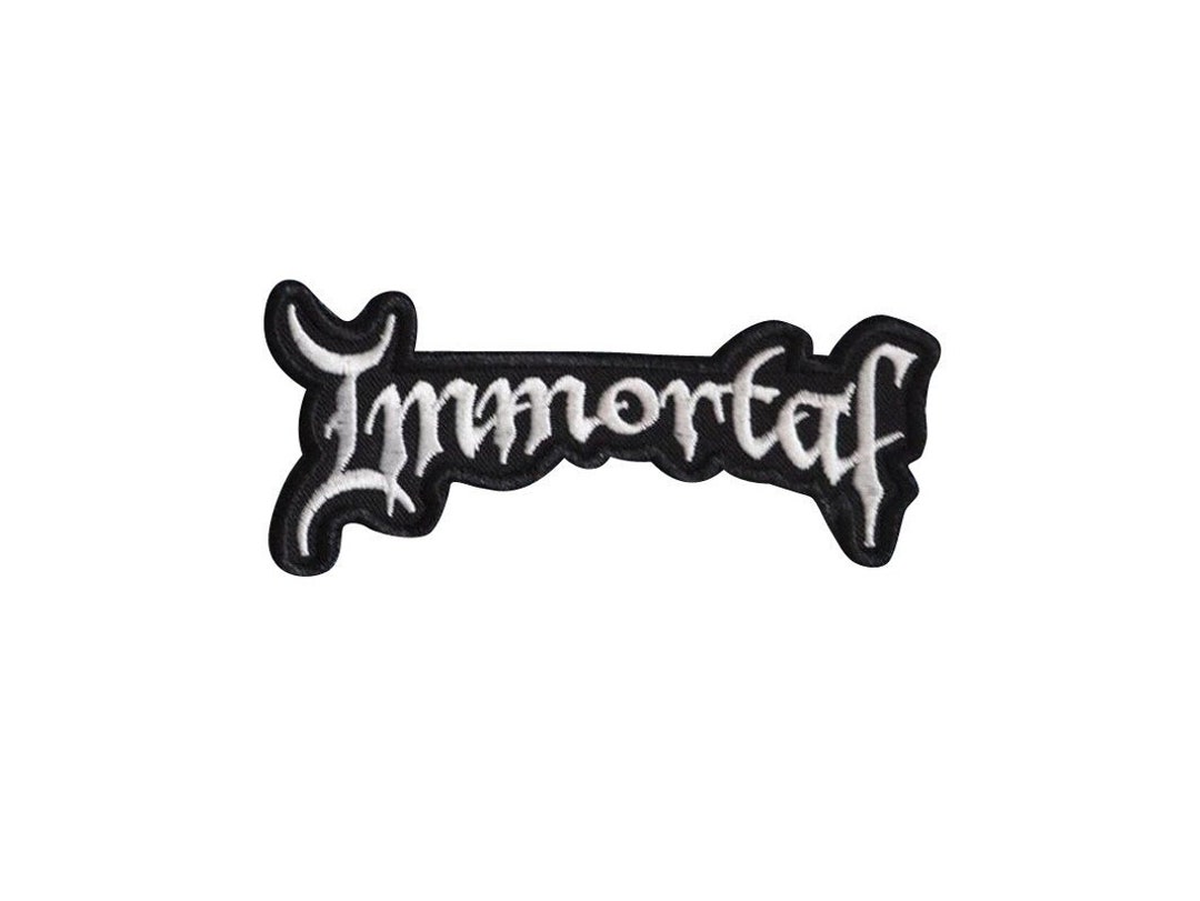 IMMORTAL Embroidered High Quality Logo Patch Folk Metal Black Metal ...
