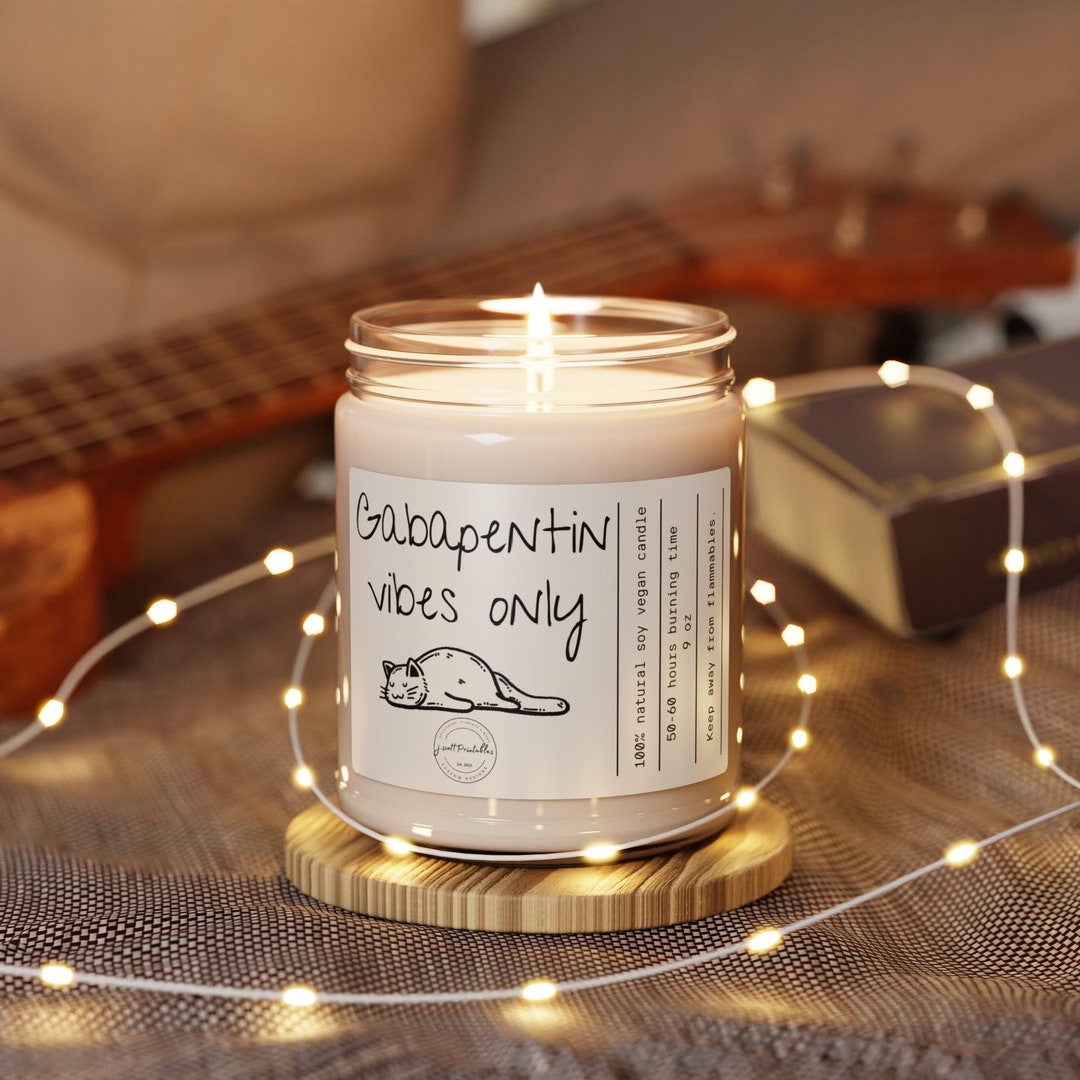 Gabapentin Vibes Only, Funny Veterinary Candle, Gift for Vet Tech ...