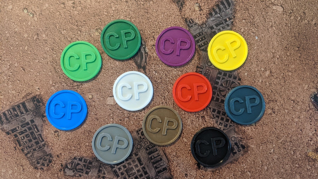 Command Point Tokens for Warhammer 40k 10th Edition - Etsy