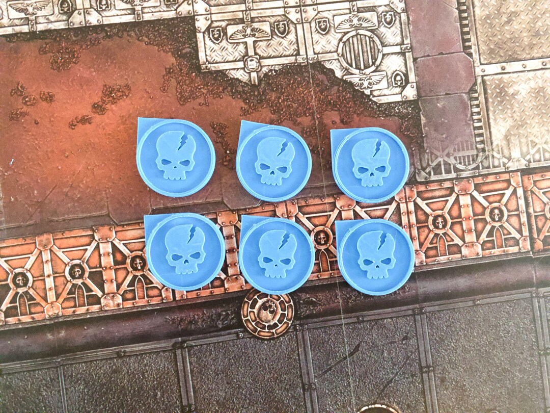 Warhammer 40K Battle Shock Tokens, 3D Printed, Set of 6 - Etsy
