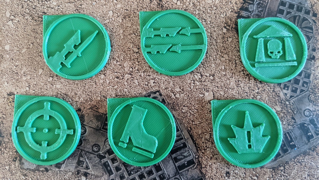 Orders Tokens for Astra Militarum, Imperial Guard, Warhammer 40k 10th ...