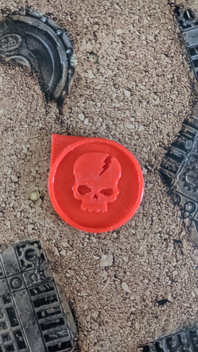 Battleshock Tokens for Warhammer 40K 10th Edition 3D Printed 32mm Sized ...
